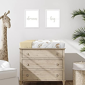 Sweet Jojo Designs Neutral Boho Rainbow Girl Boy Unisex Baby Nursery Changing Pad Cover - Mustard Yellow Pumpkin Orange Bohemian Sunshine Modern Vintage Beige Gold Taupe Tan