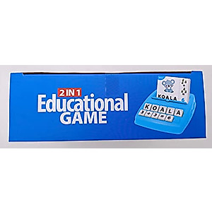 Pup Go Match Letter Game, Spelling Word Games, Educational Early Learning Toys for Age 3 4 5 6 7 8 Year Old Kids, Preschool Toys Board Game Gifts for Boys Girls (Light Blue)