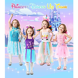 Chillife Princess Dresses for Girls,Kids Dress Up Clothes Costume Set Princess Toys Gift Girl for Little Girls Ages 3-6yrs (Princess)