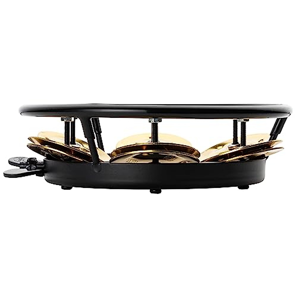 Meinl Percussion THH1B-BK Professional Series Hi Hat Tambourine, Single Row Brass