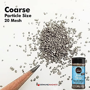 Dowling Magnets Iron Filings Variety Pack, 3 Jars (fine, Medium, coarse), 12 Ounces Each (731050)