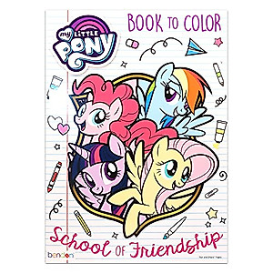 My Little Pony Coloring Book Super Set - Bundle with 4 My Little Pony Books Filled with Games, Puzzles, Stickers and Coloring Activities | MLP Party Supplies