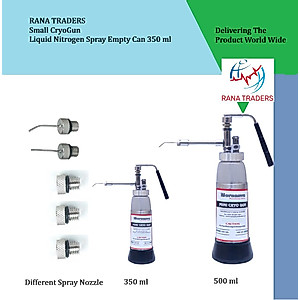 Mini Cryo Can Liquid Nitrogen Sprayer Dermatology Equipment with Free Spray Heads Cryo Can 350 ml Empty Only