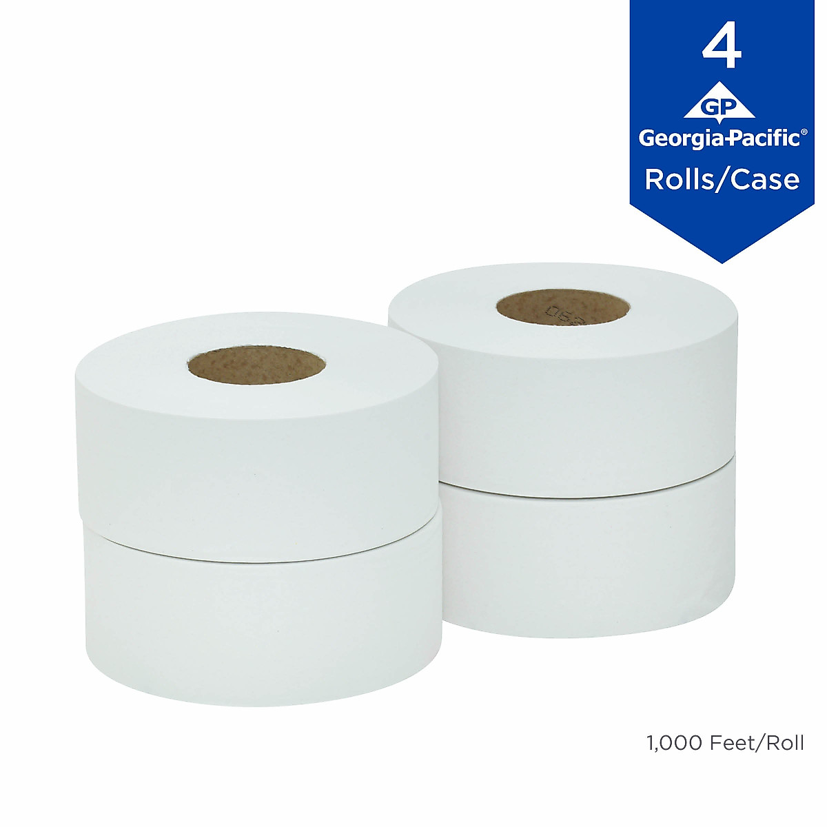 Georgia-Pacific Professional Series Jumbo Jr. 2-Ply Toilet Paper by GP PRO (Georgia-Pacific), 2172114, 1000 Feet Per Roll, 4 Rolls Per Case