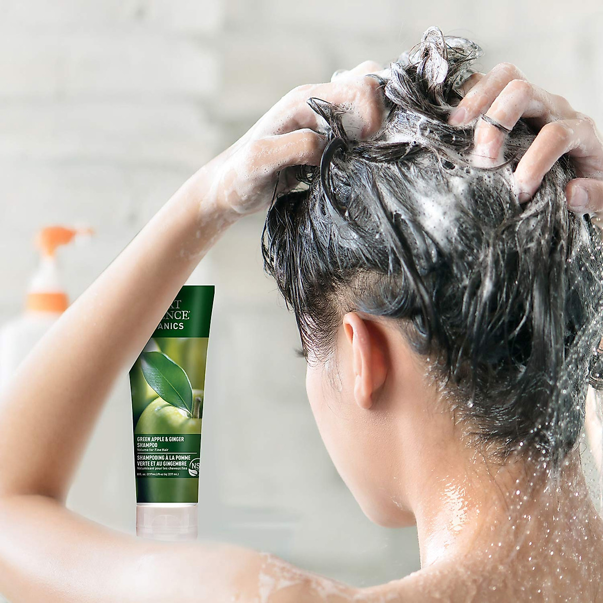 Desert Essence Green Apple & Ginger Shampoo & Conditioner Bundle - 8 Fl Ounce - Volume For Fine Hair - Natural - Deep Moisturizing - Antioxidants - Maca Root - Softer & Shinier - Smooth & Silky