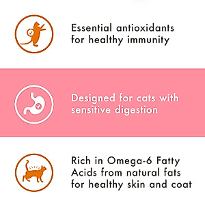 NUTRO WHOLESOME ESSENTIALS Natural Dry Cat Food, Sensitive Cat Chicken, Rice & Peas Recipe Cat Kibble, 5 lb. Bag