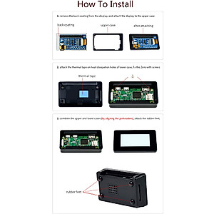 waveshare 2.13inch Touch e-Paper Display with ABS Case, 250x122 Pixels E-Ink Display for Raspberry Pi Zero 2 W/Raspberry Pi Zero W/Pi Zero WH, Support Partial Refresh