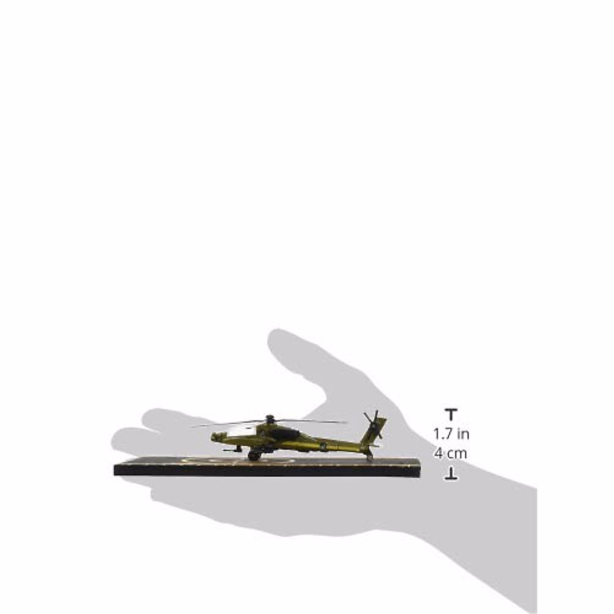 Hot Wings Planes AH-64 Apache with Connectible Runway,Green