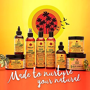 Tropic Isle Living Jamaican Black Castor Oil Daily Hair Gro Leave-in Conditioning Mist & Detangler 8oz | Paraben & Sulfate FREE | All Hair Types | Restores Moisture & Gently Detangles