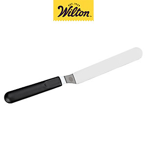 Wilton Icing Spatula, 13-Inch, Angled Cake Spatula, Steel