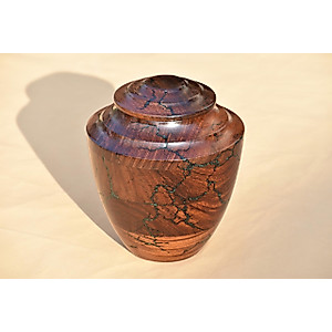Rosewood Wooden urn Box Lichtenberg Figure Resin urn for Ashes Cremation urn Urn for Human Ashes Decorative urn Funeral Urn for Adult Pet Loss urn Sympathy Gift Memorial urn (Large up to 200 lb)