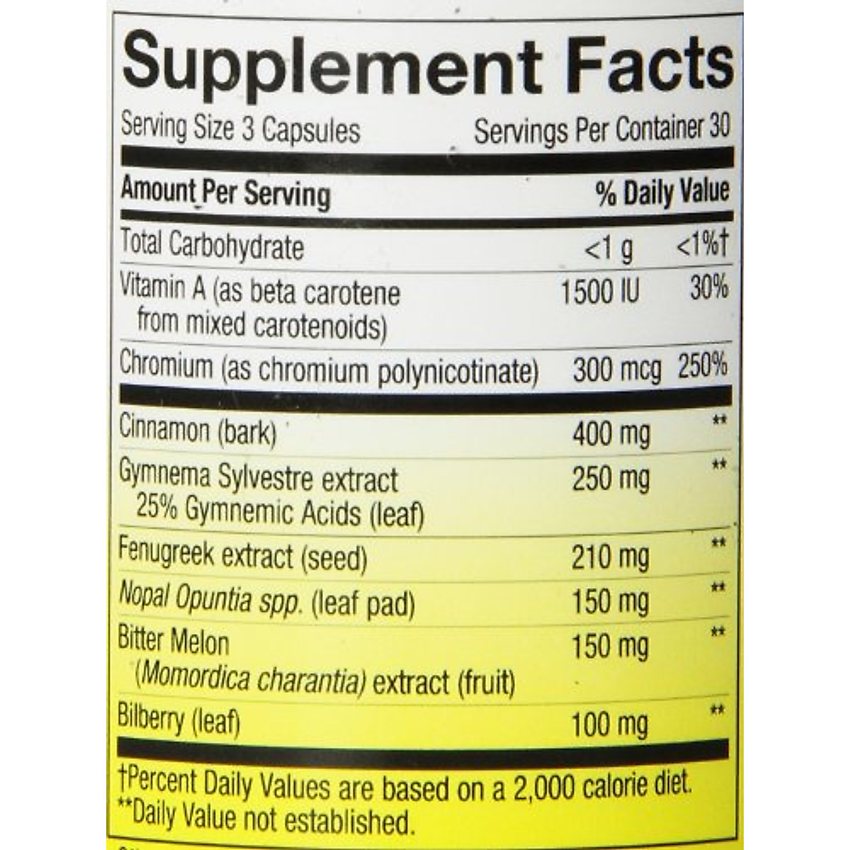 Nature's Way Blood Sugar Manager with Gymnema, Supports Blood Sugar Metabolism*, Vitamin A Supplement, 90 Capsules