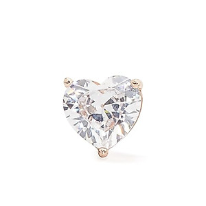 Kate Spade New York My Love Heart Studs, Clear/Gold, One Size