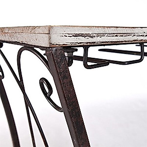 SEI Furniture Arcino Table Wine Storage, Gray