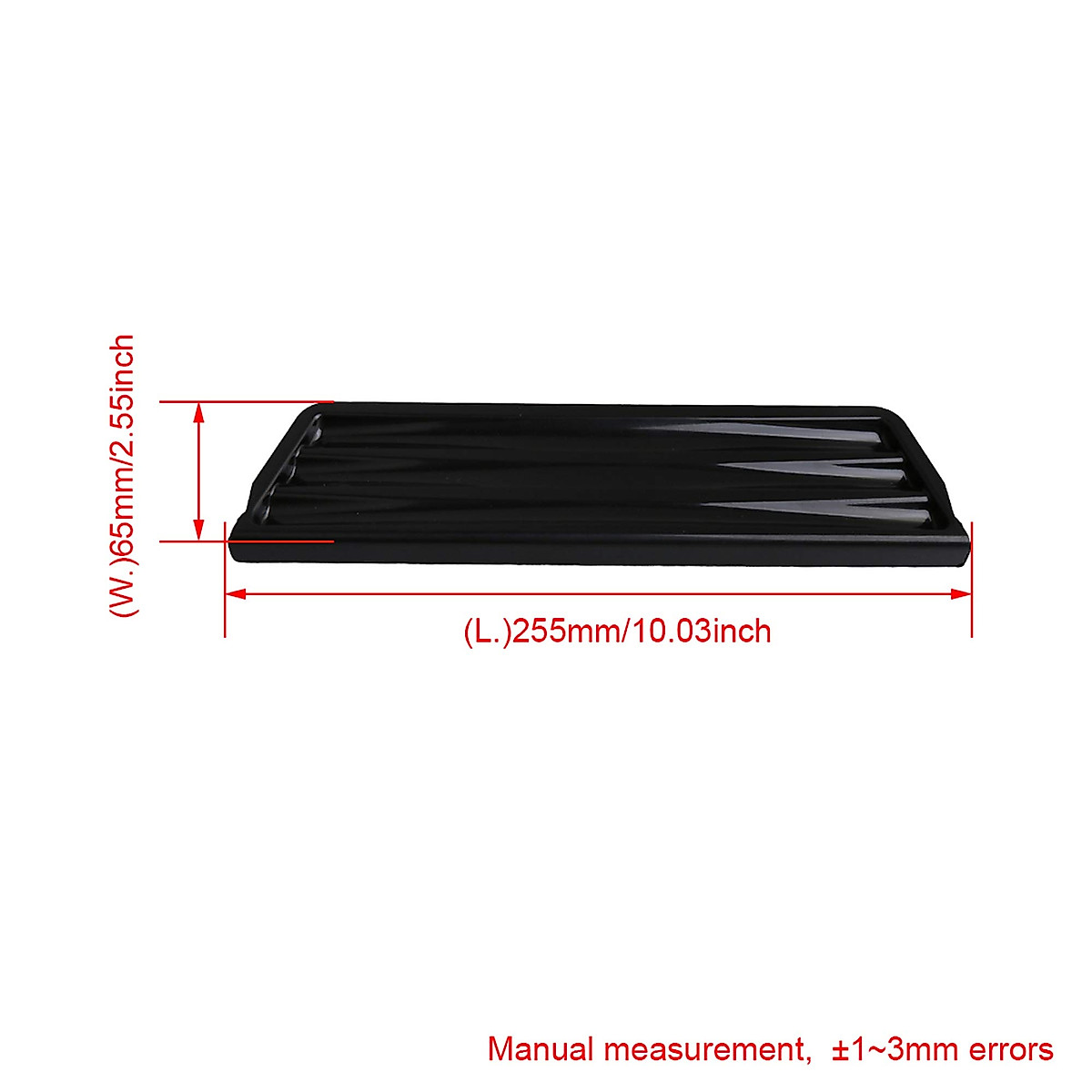 Walmine Black Plastic 2206670B Refrigerator Dispenser Grille Replacement for Whirlpool, Replace WP2206670B W10171993 W10189532