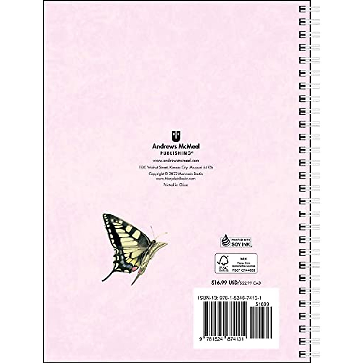 Marjolein Bastin Nature's Inspiration 12-Month 2023 Monthly/Weekly Planner Calen