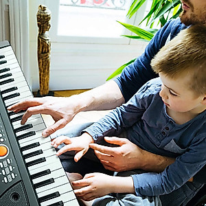 WOSTOO Kids Piano Keyboard, 49 Keys Portable Keyboard Electronic Digital Piano Educational Learning Toy Music Gifts Keyboard Piano for Beginners Kids Girls Boys with Microphone