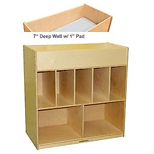 Kids' Station Daycare Changing Table, 40"w X 20"d X 40"h, Assembled