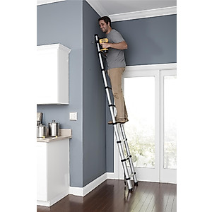 Cosco 20309T1ASE Smartclose Telescoping Aluminum Ladder, (300-Pound Capacity, 8.5 ft. ladder with 12 ft. Max Reach)