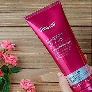 Viviscal Gorgeous Growth Densifying Shampoo for Thicker, Fuller Hair Ana:Tel Proprietary Complex with Keratin, Biotin, Zinc 8.45 Ounce