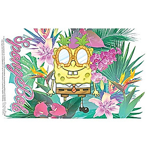 Tervis Made in USA Double Walled Nickelodeon - SpongeBob SquarePants Insulated Tumbler Cup Keeps Drinks Cold & Hot, 10oz Wavy, Tropical
