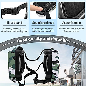 Dog Ear Muffs Noise Protection,uaidie Noise Cancelling Headphones for Dogs, Ear Covers for Hearing Protection and Anxiety - Camouflage