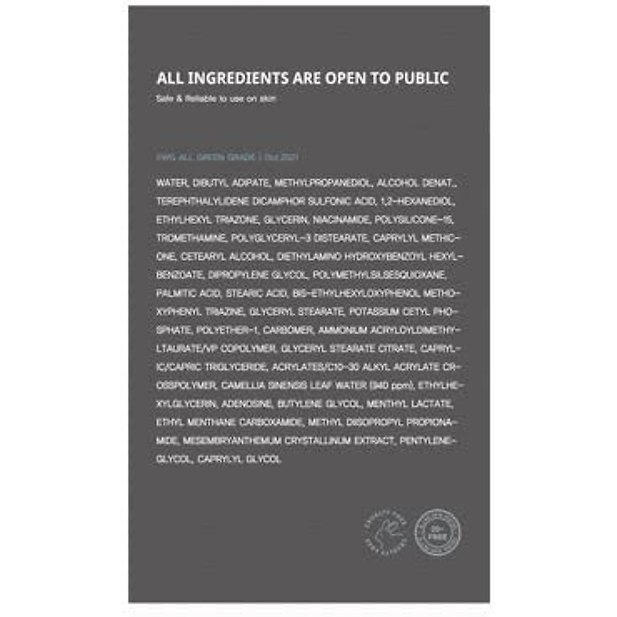 B_LAB Matcha Hydrating Real Sun Screen 50ml