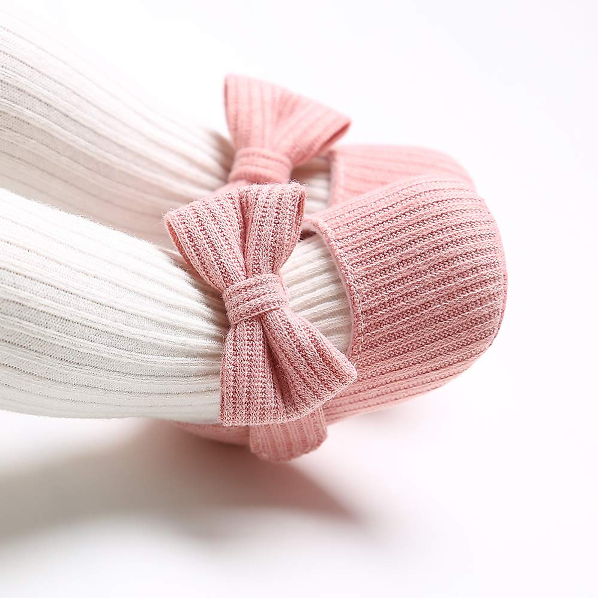 GDSDYM Baby Girls Mary Jane Flats with Bowknot Princess Wedding Dress Shoes Soft Newborn Infant Crib First Walker Prewalker