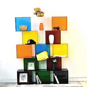 XLNT TECH 7 Pieces & 7 Colors 8" x 12" x 0.118" Transparent Colored Cast Acrylic Sheets, Plexiglass Plastic Sheet for Laser Cutting, Engraving Signs, DIY Projects.