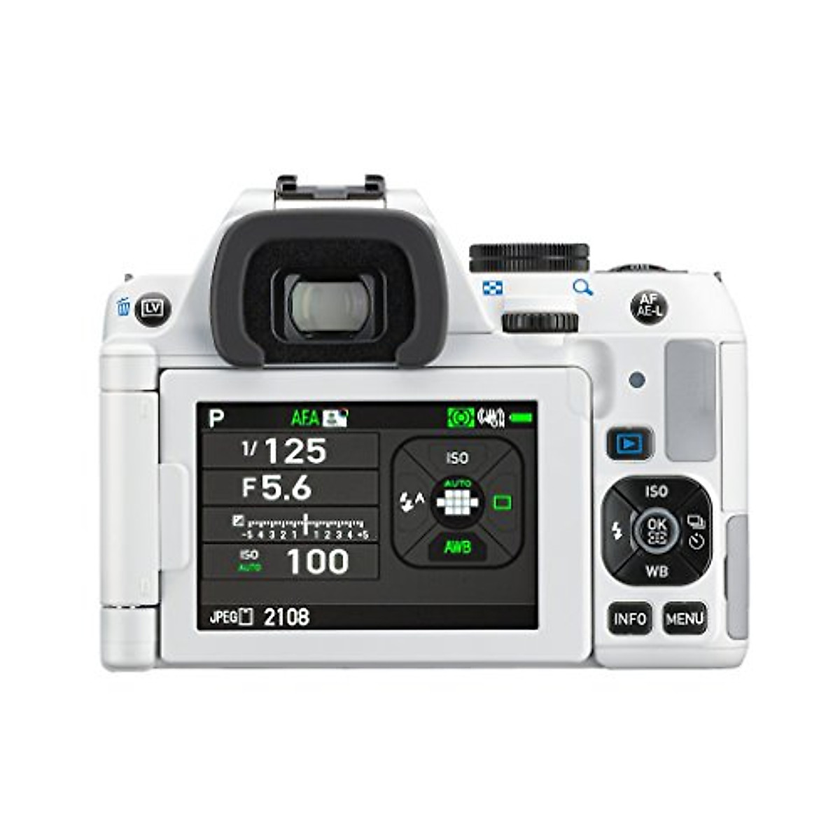 Pentax K-S2 20MP Wi-Fi Enabled Weatherized SLR Body Only (White)