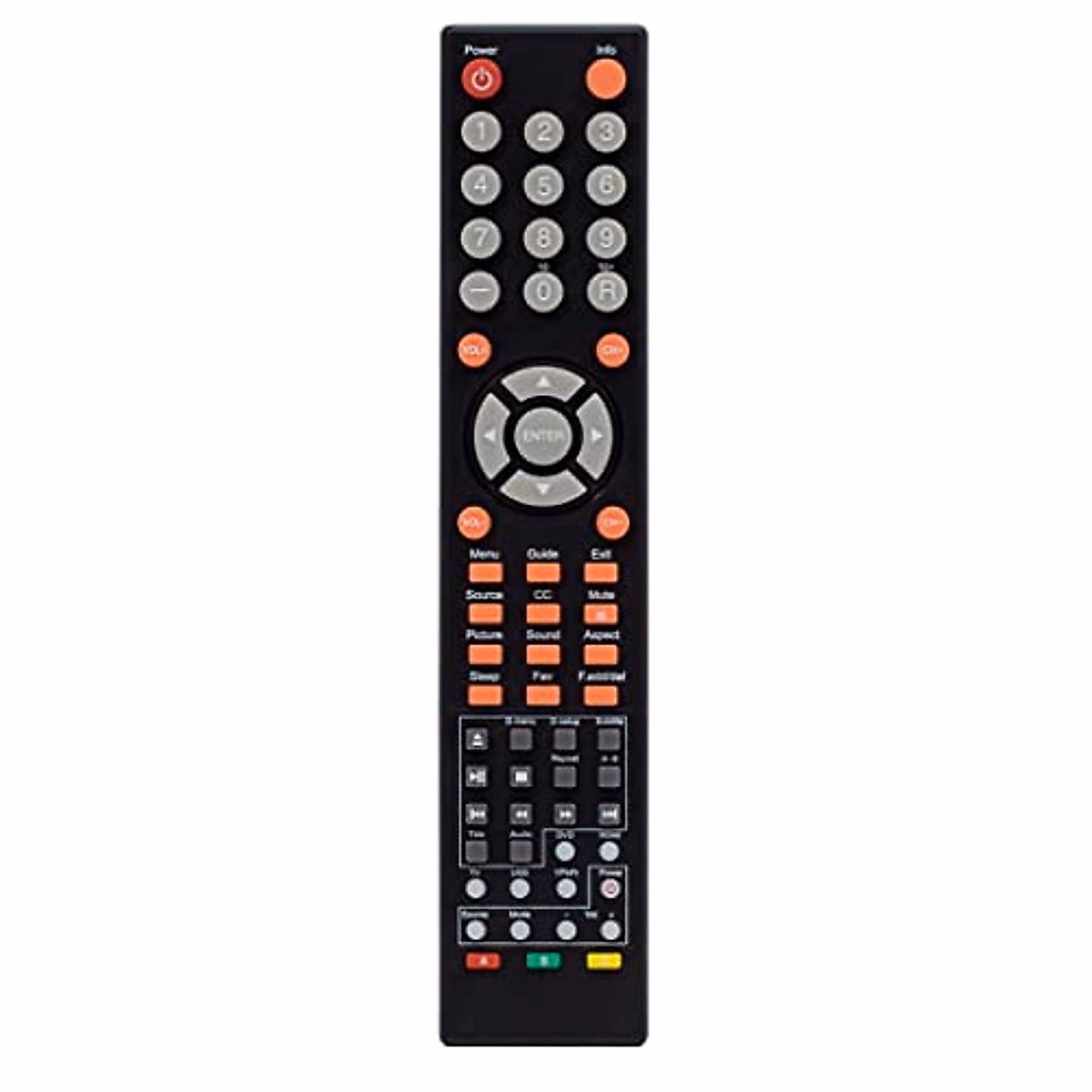 Replacement for Sceptre TV/DVD Combo Remote Control (8142026670002C) - No Setup Needed