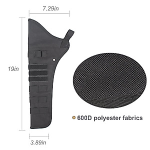 Kratarc Archery Lightweight Hip Arrow Quiver Foldable Compact Arrows Bag with Molle System Hanged for Target Shooting (Black- (with Belt))