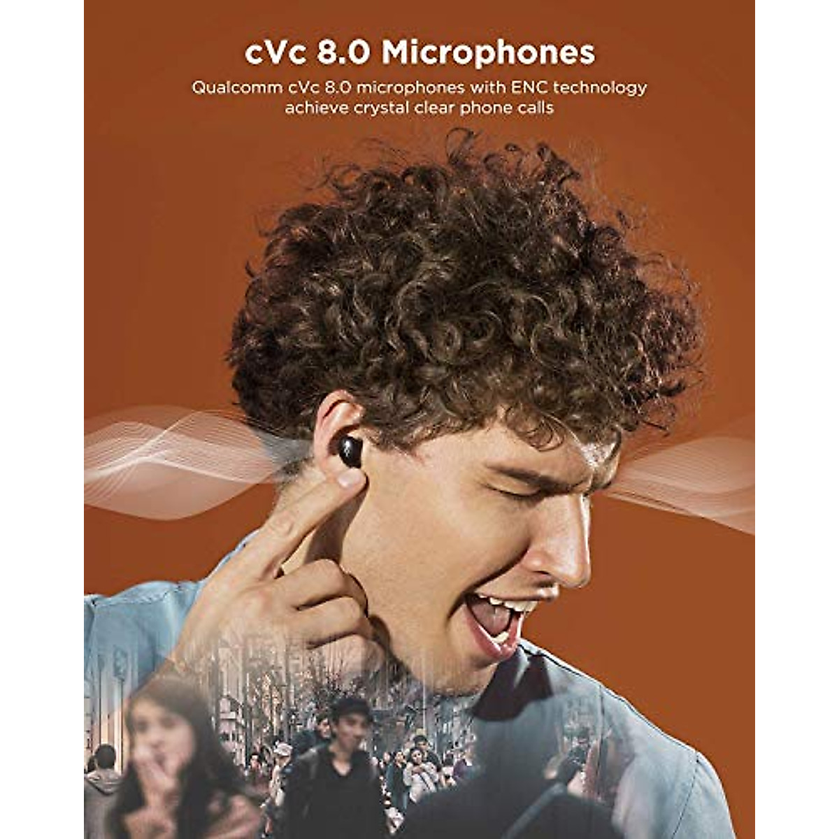 1MORE Colorbuds Wireless Earbuds Bluetooth 5.0 Headphone with Fast Charging, Qualcomm Chip IPX5 Waterproof Stereo in-Ear Earphones CVC8.0 Build-in Dual Mic ENC Auto Play/Pause Aptx, AAC, 22H (Renewed)