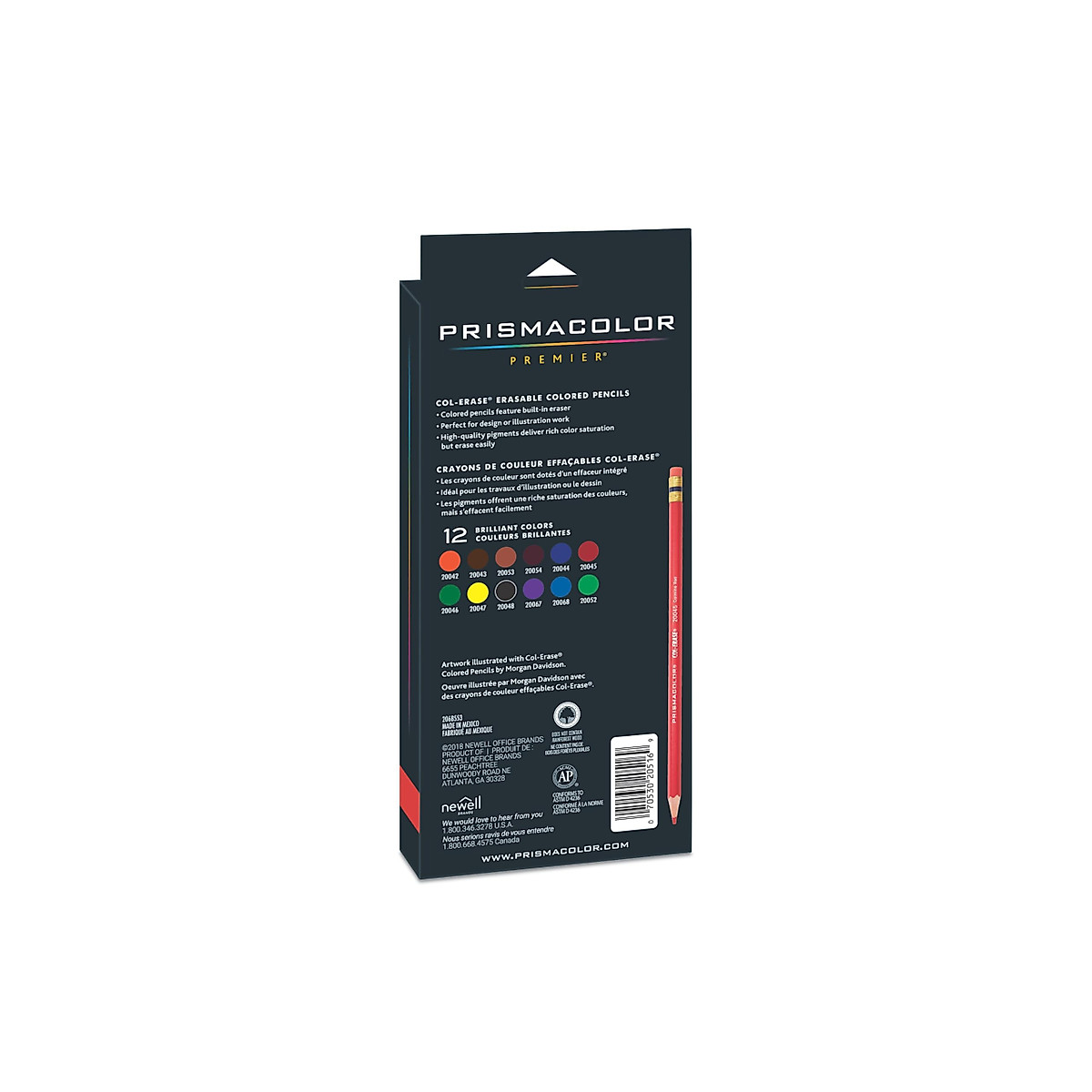 Prismacolor Col-Erase Erasable Colored Pencils, Adult Coloring, 12 Pack