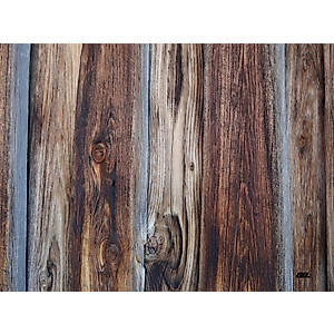 Blue Wood Grain Kitchen Glass Cutting Board Decorative Gift Country Fence Design