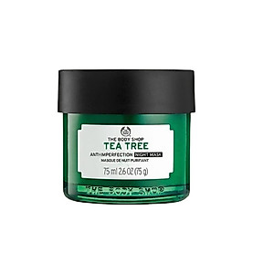 The Body Shop Tea Tree Anti-Imperfection Night Mask, 2.6 Fl Oz (Vegan)