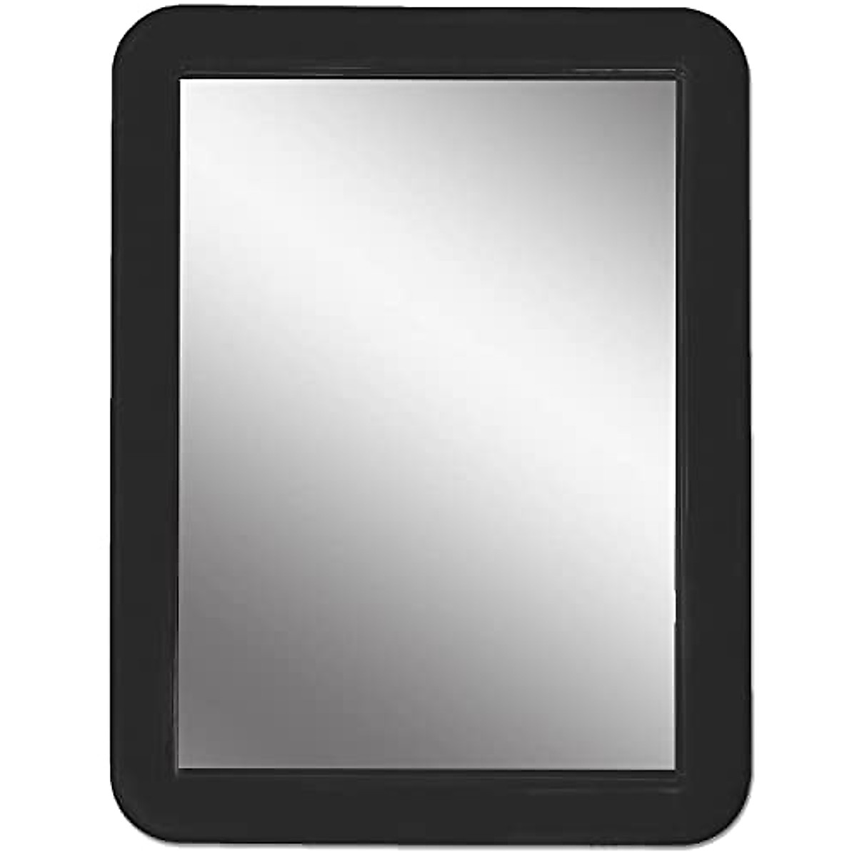 CEREM Locker Mirror Magnetic for Boys or Girls Locker, Black 5" x 7" - Real Glass Magnetic Mirror for School Locker, Office, Home