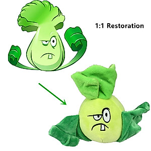JHESAO 6" PVZ Plush Bonk Choy Toys PVZ 1 2 Stuffed Soft Zombies Doll Chinese Cabbage Plant Toy New