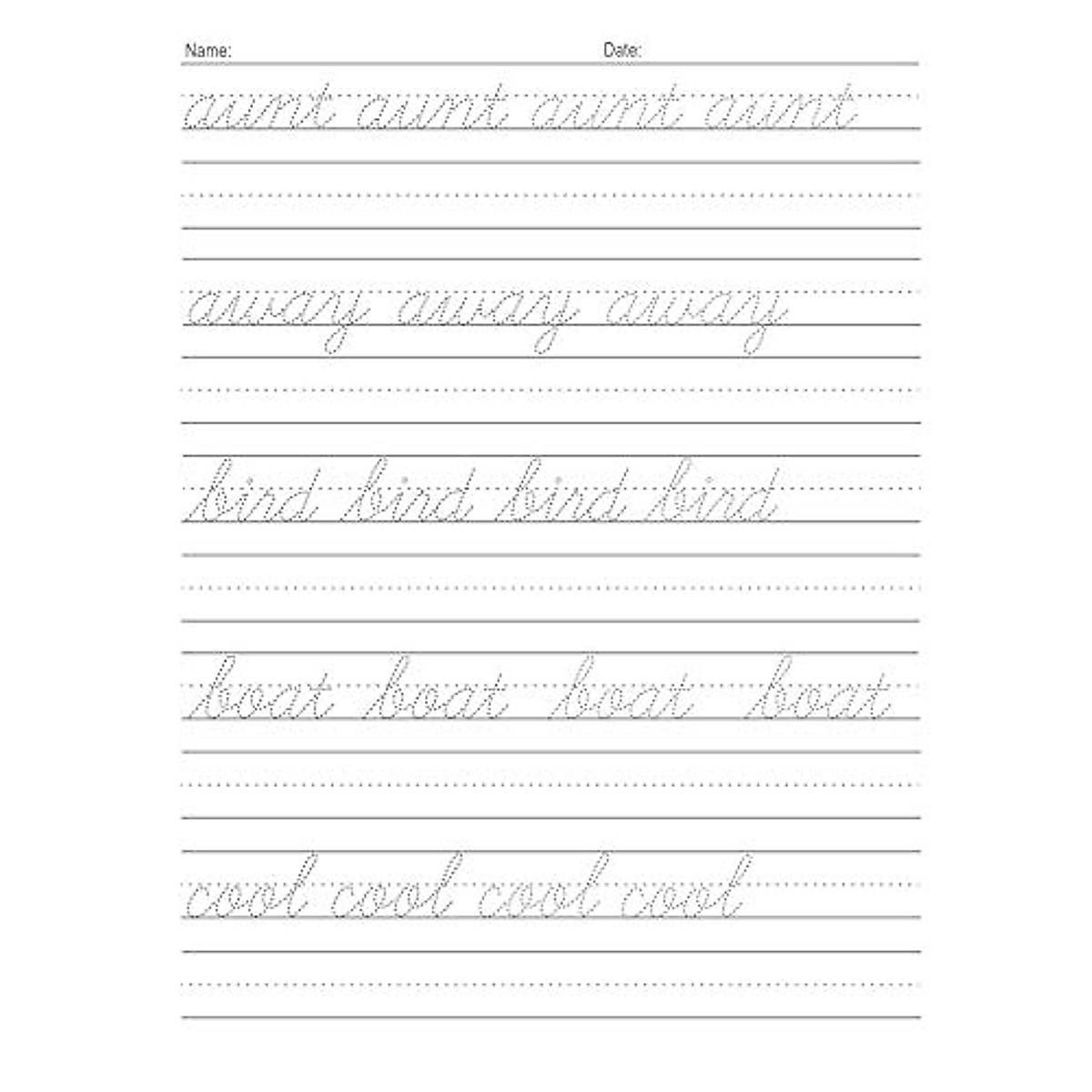 Cursive Handwriting Workbook For Kids: Cursive for beginners workbook. Cursive letter tracing book. Cursive writing practice book to learn writing in cursive
