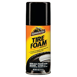 Car Tire Foam Spray by Armor All, Tire Cleaner Foam for Restoring Color and Tire Protection, 4 Oz