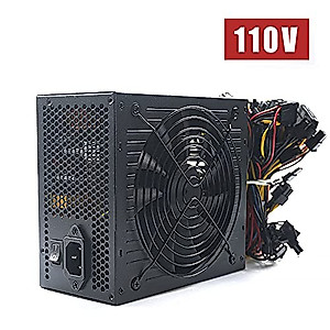 IBEST IMPETUS 1600W Miner Power Supply 90 Plus Gold Designed for US Full Voltage 110V 1600w Mining Bitcoin ETH PSU with US Adapter Cable