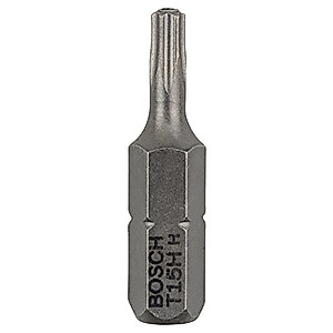 Bosch Accessories 2608522010 Security-Torx Screw Bit Extra Hard Quality T15h 25 mm