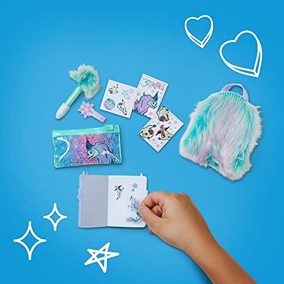 REAL LITTLES - Collectible Micro Disney Raya and The Last Dragon Backpack with 6 Surprise Toy Accessories Inside!