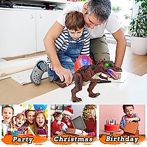 Remote Control Dinosaur Spinosaurus Toy, 20-inch Large Walking Robot Action Figure Dancing Dinosaur RC Toys with LED Light and Roaring Realistic Sounds for 3 4 5 6 7 8 9 Year Old Boys Girls Kids Gift