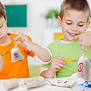 50PCS Muslin Bags with Drawstring, 4X6" Cotton Drawstring Bags Sachet Bag, Reusable Small Cloth Bags for Jewelry Pouch, Party Wedding Home Storage