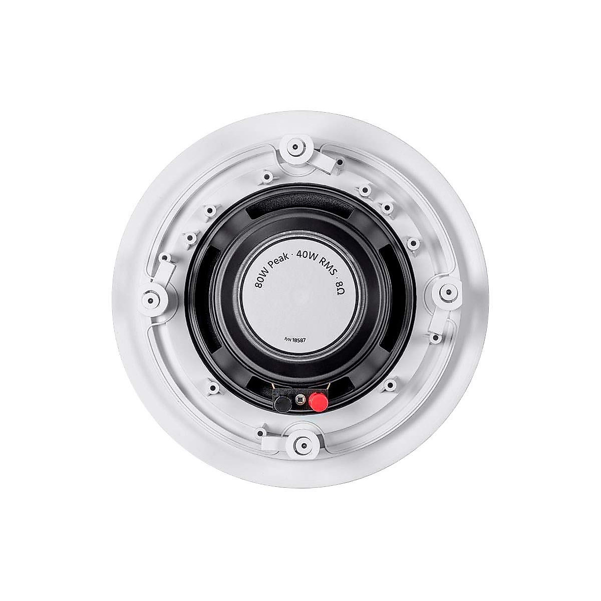 Monoprice 2-Way Polypropylene Ceiling Speakers - 6.5 Inch, Pair, With Paintable Grille - Aria Series