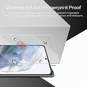 BIGFACE Galaxy S21 Tempered Glass Screen Protector + Camera Lens Protector [ 2 + 2 Pack ][Case Friendly] [Anti-Scratch] [Ultrasonic Fingerprint Unlock] Clear HD Protective Film for Samsung Galaxy S21