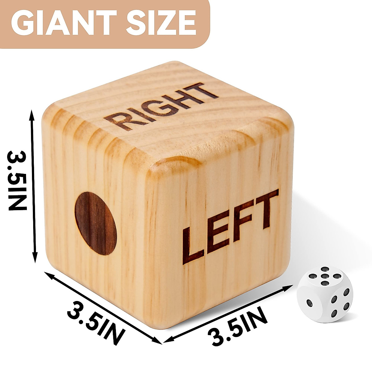 Juegoal Giant Dice Game, Wooden Lawn Dice Games for Kids Adults Family