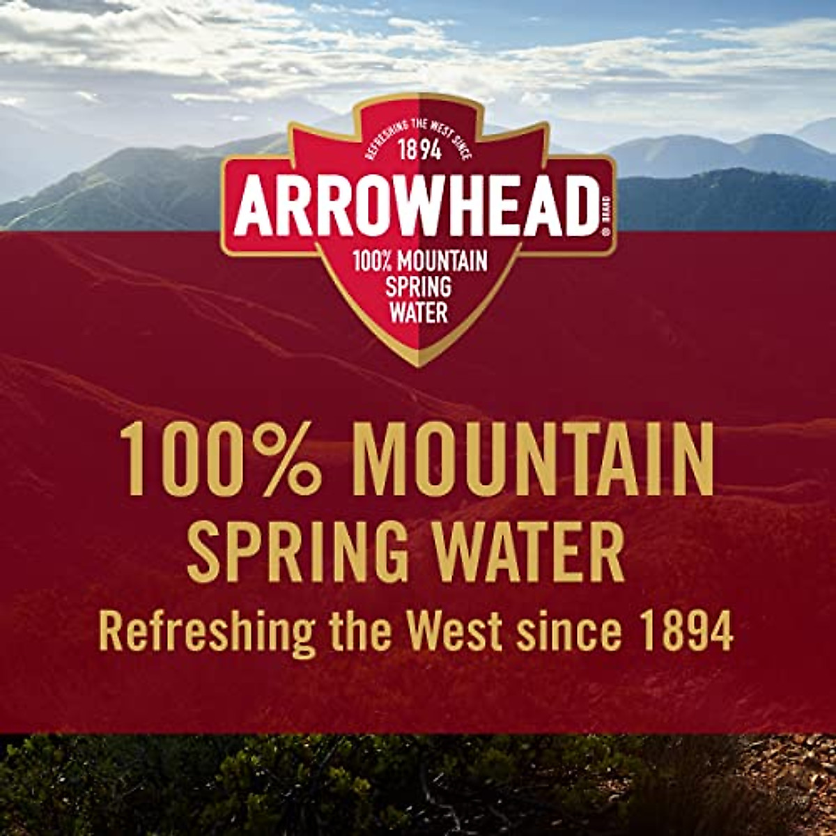Arrowhead Brand 100% Mountain Spring Water, 2.5-Gallon Plastic Jug