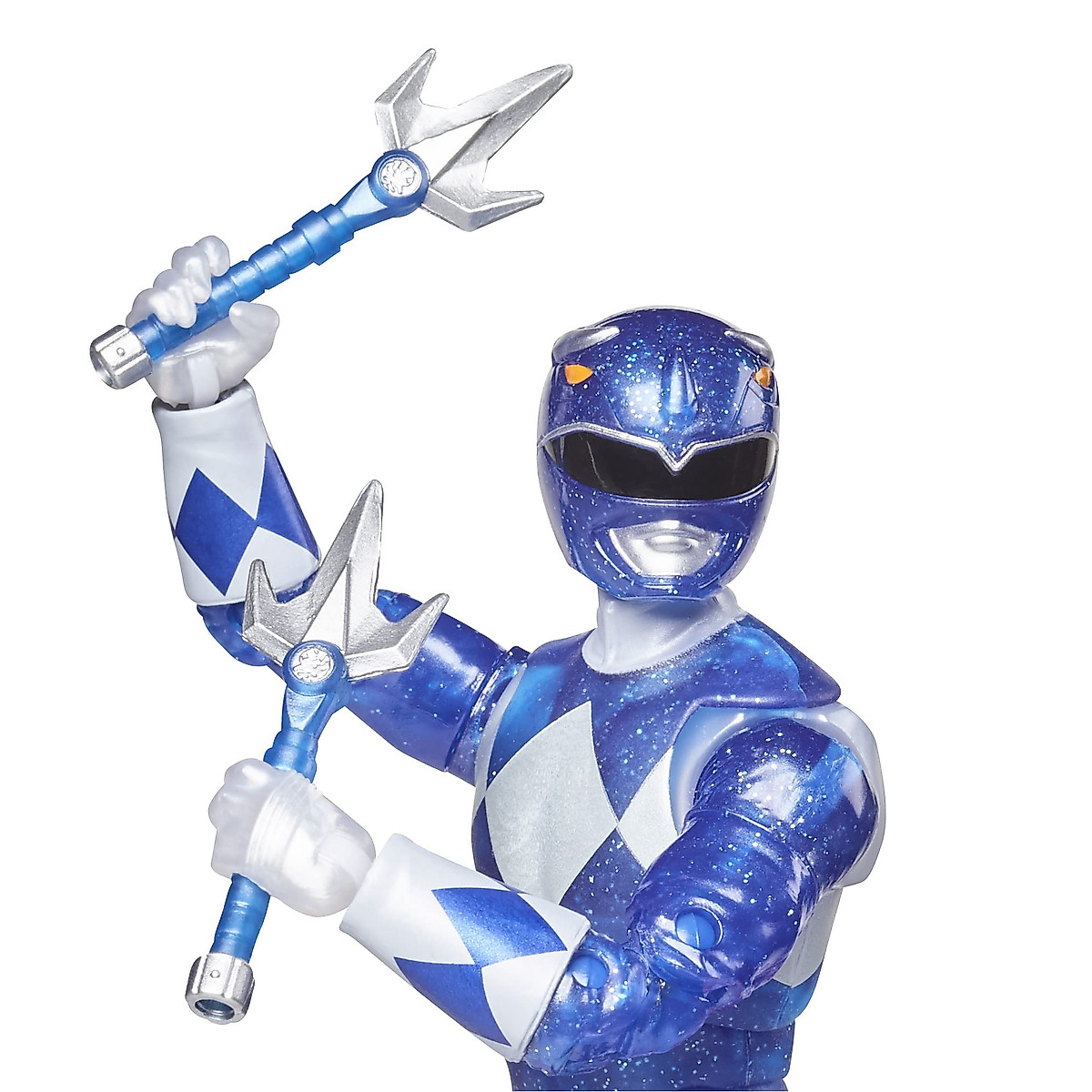 Power Rangers Lightning Collection 6-Inch Mighty Morphin Metallic Blue Ranger Collectible Action Figure Toy with Accessories F2353